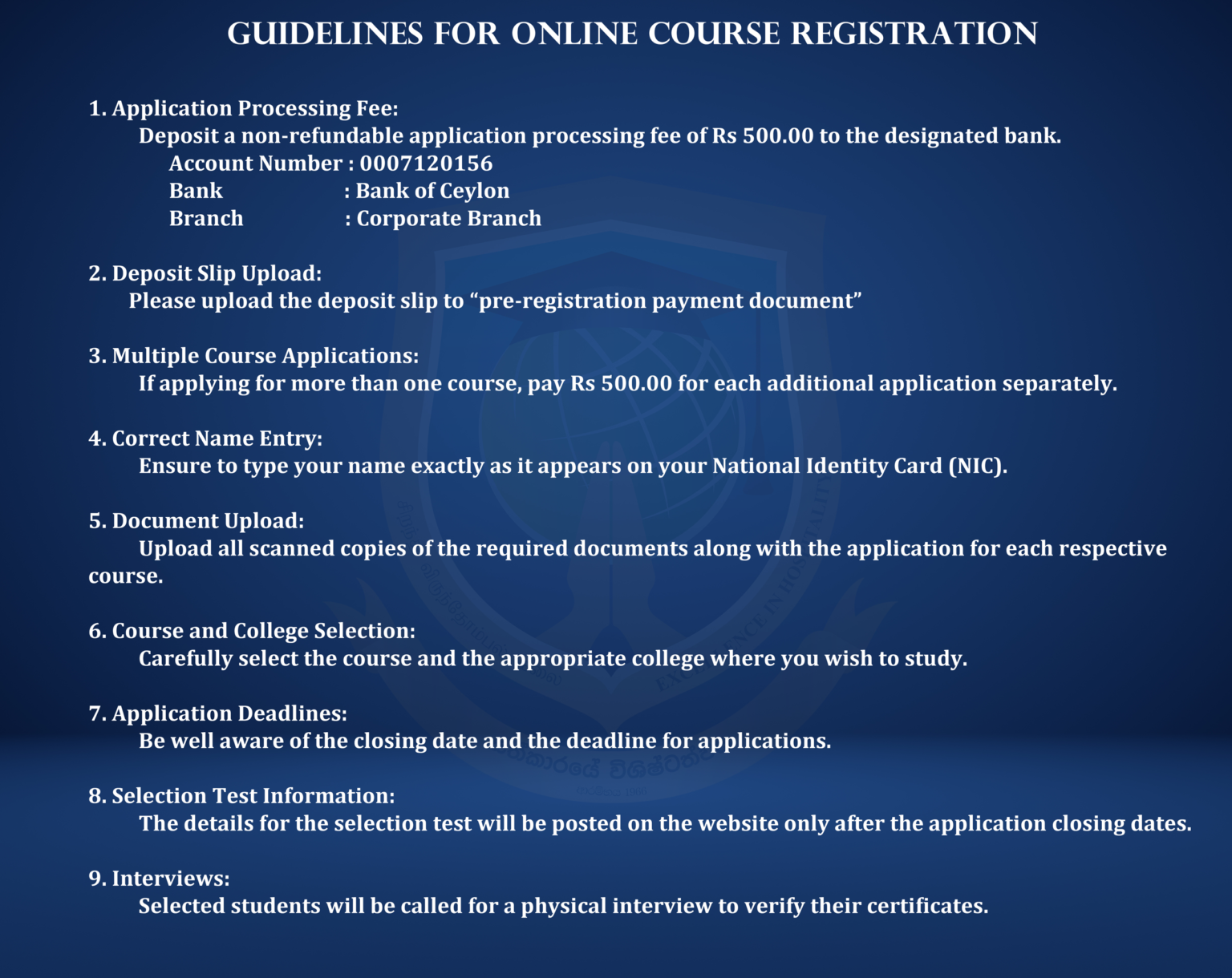 Colombo Provincial College – SLITHM