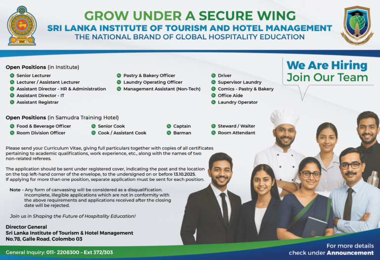 SLITHM – Sri Lanka Institute of Tourism & Hotel Management